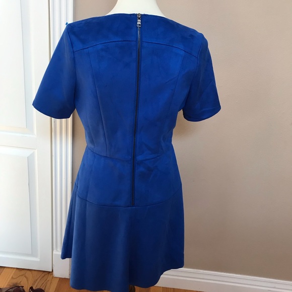 Dresses | Royal Blue Bonded Suede Dress | Poshmark